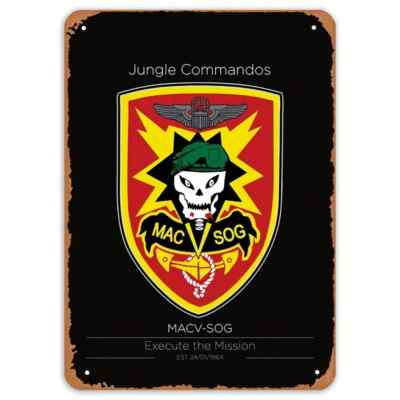 MACV-SOG "EXECUTE THE MISSION" EST 24/01/1964 Jungle Commandos Metal ...