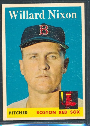 1958 Topps 395 Willard Nixon Boston Red Sox ~ Ex Mt To Nm Ebay