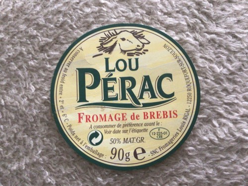 Etiquette fromage Brebis Lou Perac 90g | eBay