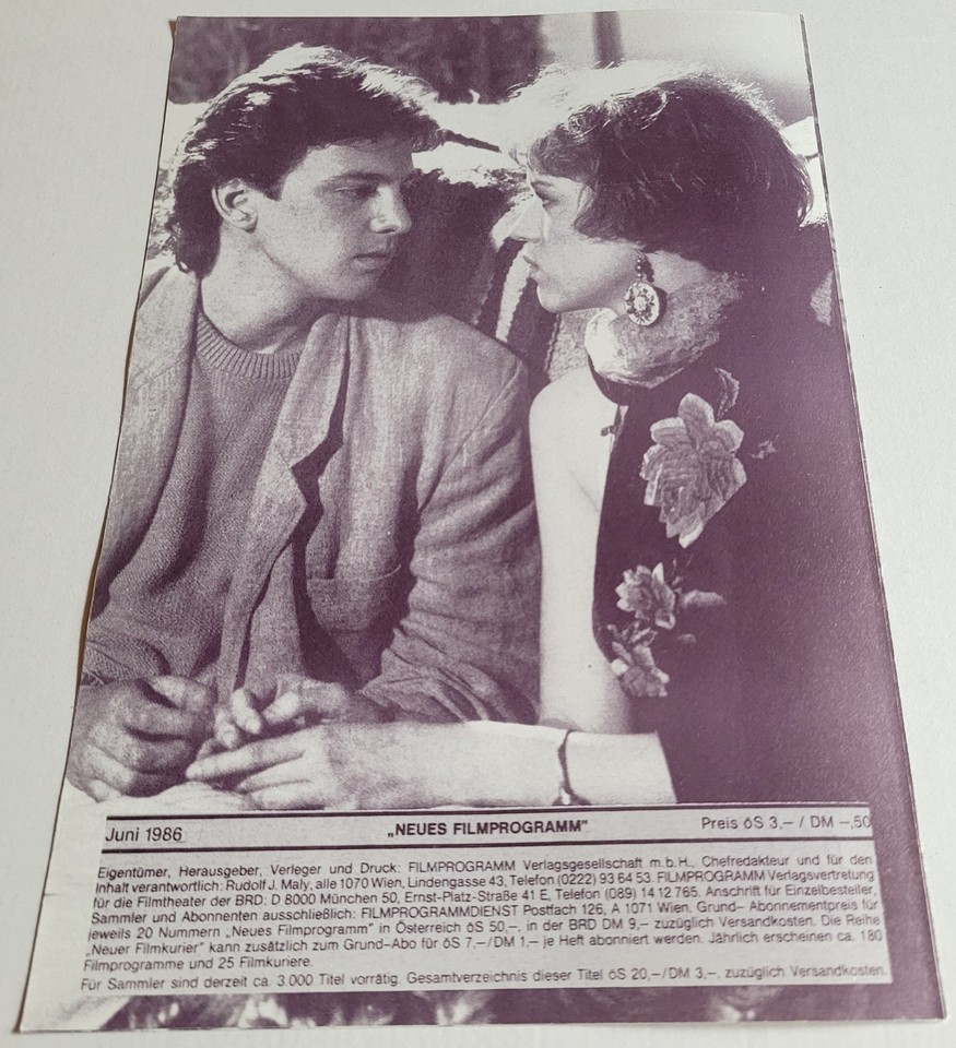 NFP-Filmprogramm: MOLLY RINGWALD in "Pretty In Pink" mit Jon Cryer ...