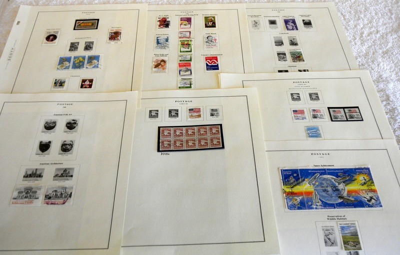 VF Scott National US Stamp Album (1225 Most MNHog & USED - 1934-1977 ...