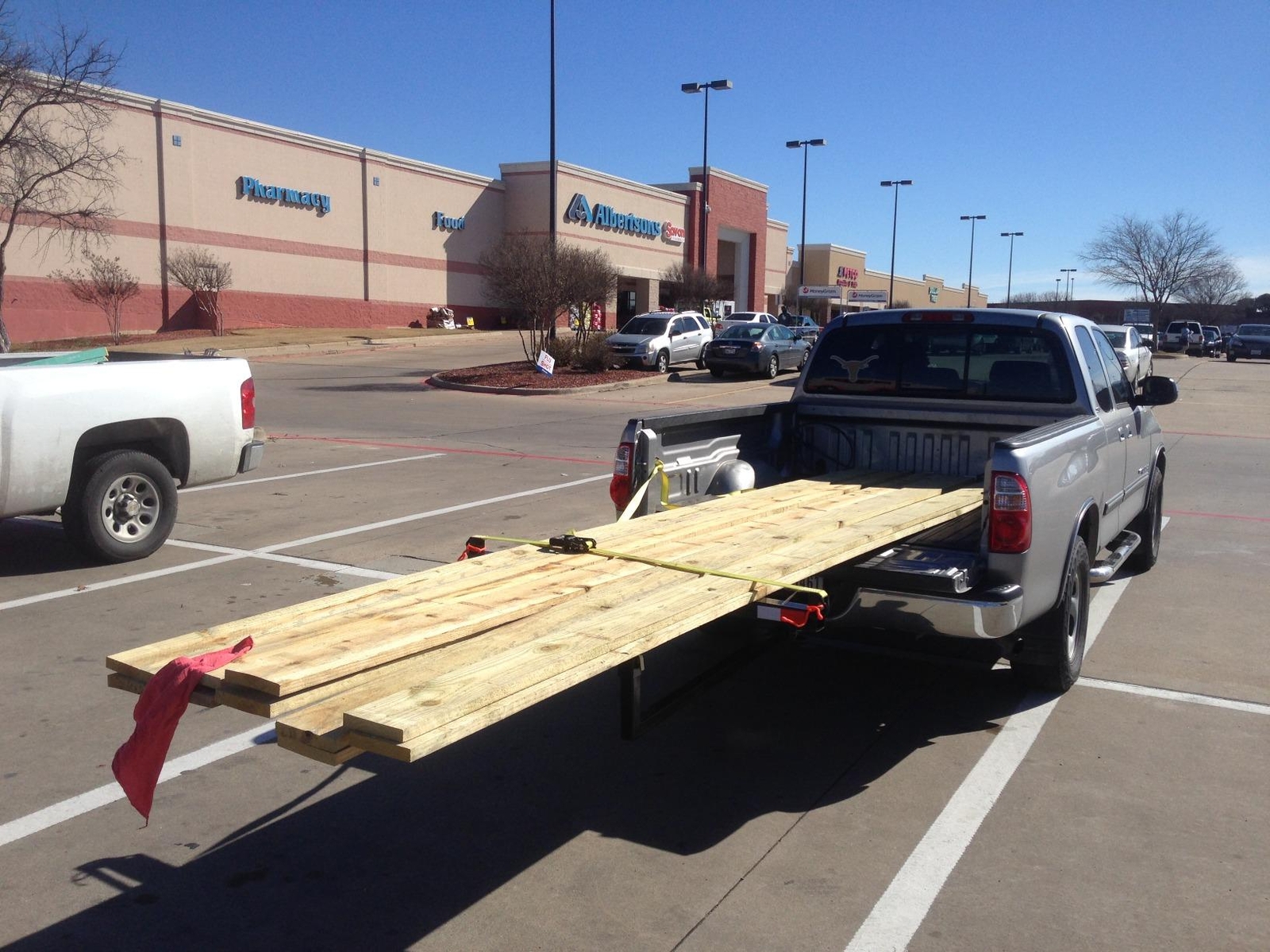 350LB Load Extender Truck Hitch Support Haul Ladder Lumber Rack Roof ...
