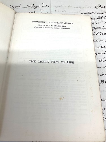 The Greek View Of Life ~ Looks to be FIRST EDITION ~ 1896 Hardback ...