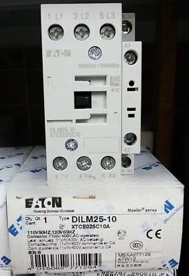 1PC NEW EATON MOELLER DILM25-10(110V50Hz,120V60Hz) contactor Free ...