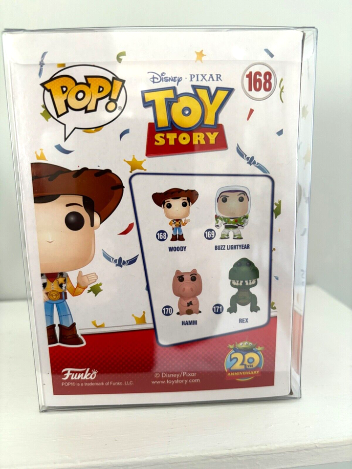 Funko Pop! Disney Pixar Toy Story Woody #168 with Protector NRFB | eBay