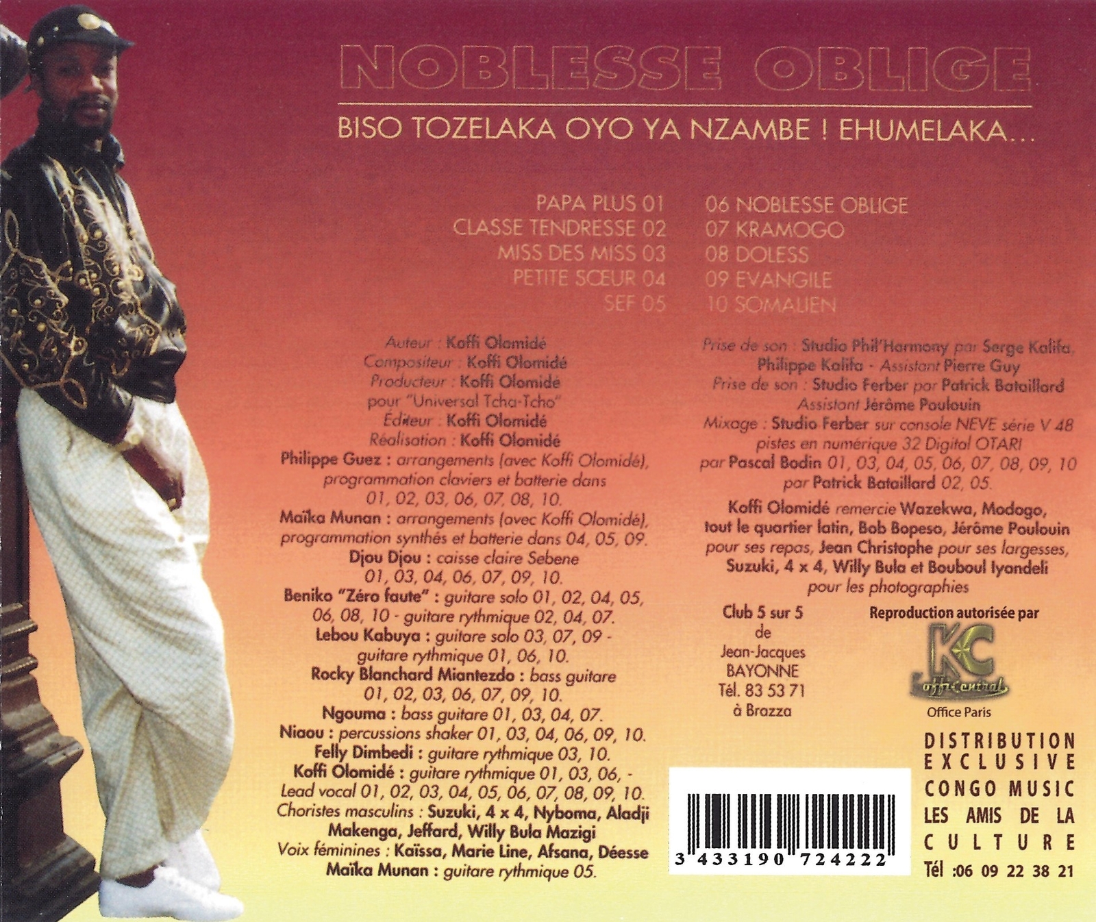 Koffi Olomide - Noblesse Oblige / (1CD) / Koffi Central [New] | eBay