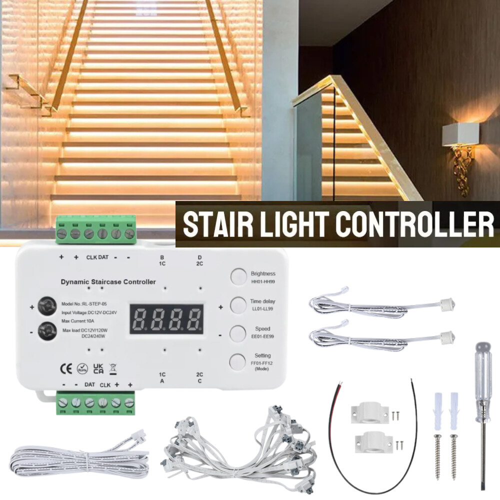 Intelligent Motion Induction Stair Light Smart Controller 16 20 Steps ...