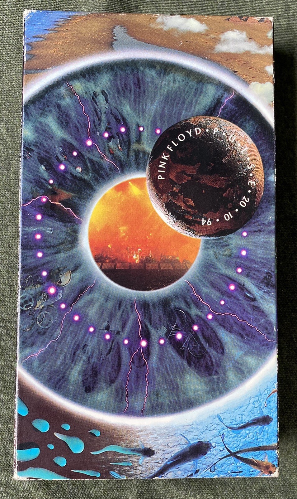 PINK FLOYD Pulse VHS David Gilmour CMV London Earls Court Live Concert ...