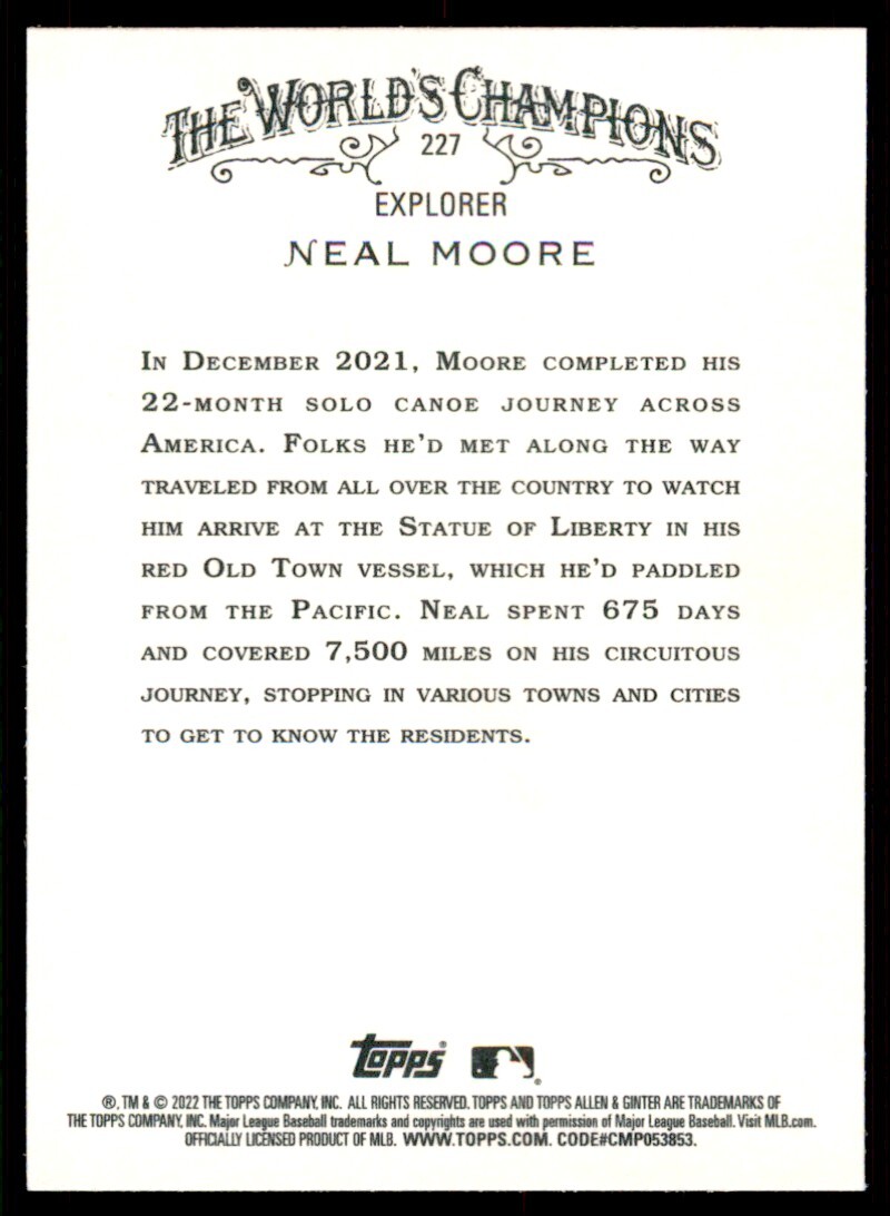 2022 Topps Allen & Ginter #227 Neal Moore | eBay