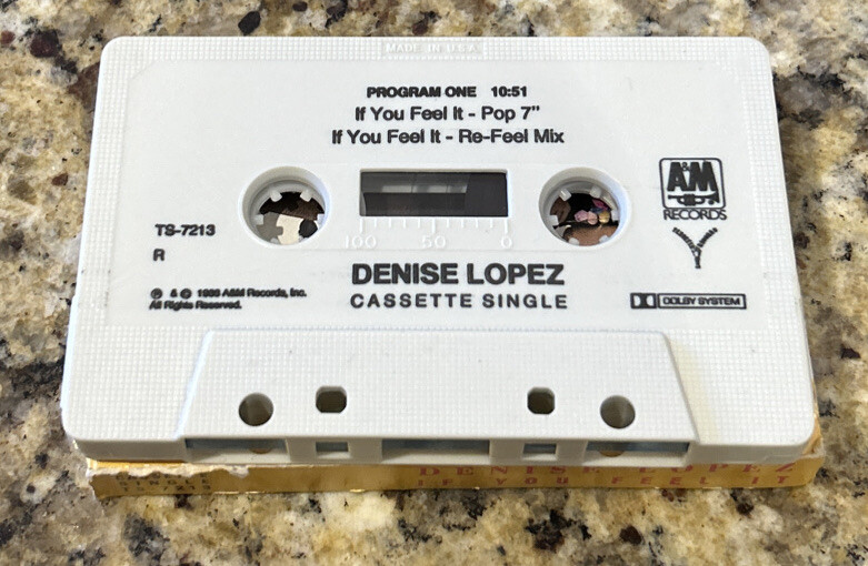 DENISE LOPEZ- IF YOU FEEL IT CASSETTE SINGLE TS- 7213 | eBay