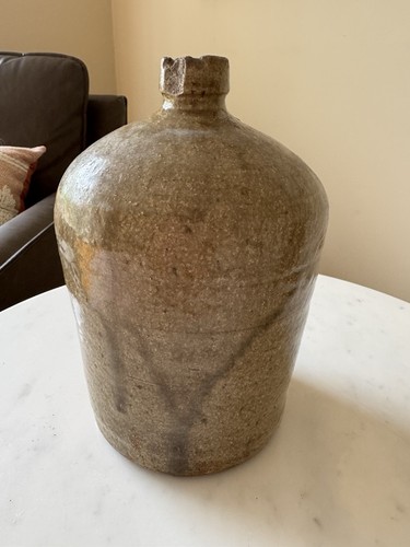 Edgefield Pottery Jug 19th C Southern Alkaline Glazed Stoneware South ...