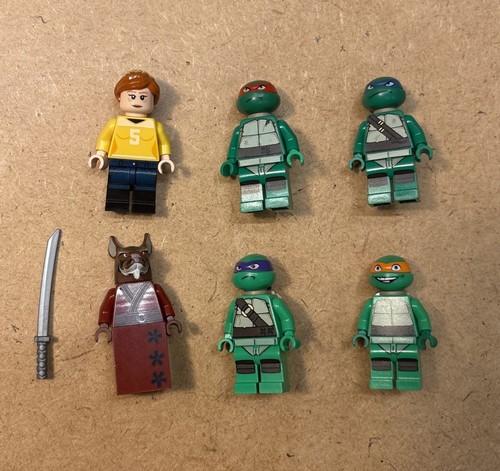 LEGO Teenage Mutant Ninja Turtles Lot 4 Turtles, Master Splinter ...