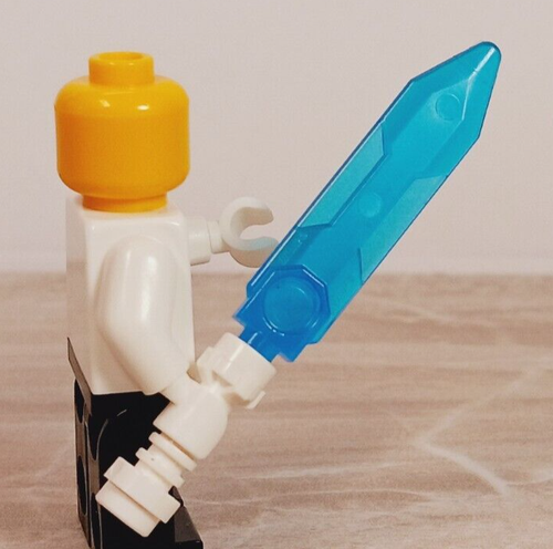 LEGO Crystal Dagger Short Sword Trans Dark Blue Ice Weapon Ninjago ...