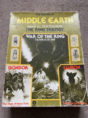 Middle Earth Trilogy - War of the Ring, Gondor and Sauron Wargame 1977 ...