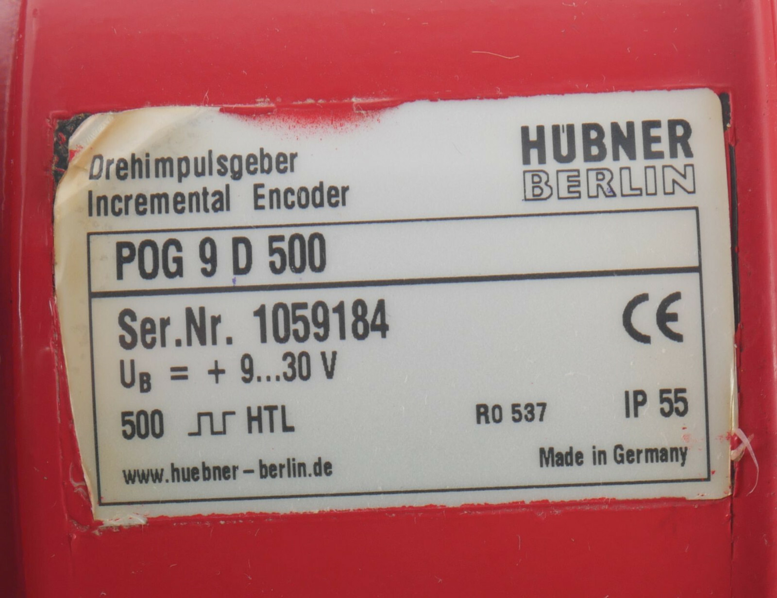 HUBNER POG 9 D 500 POG9D500 | eBay