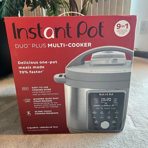 Instant Pot Duo Plus 6 Qt. Multi-Use Pressure Cooker Brand New | eBay