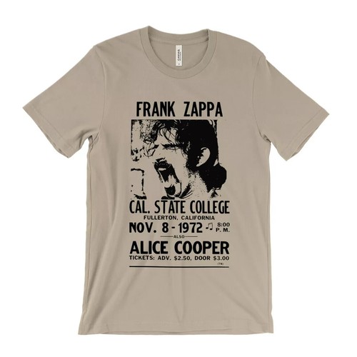 Frank Zappa T Shirt Alice Cooper - Concert Poster - Hot Rats - Freak ...