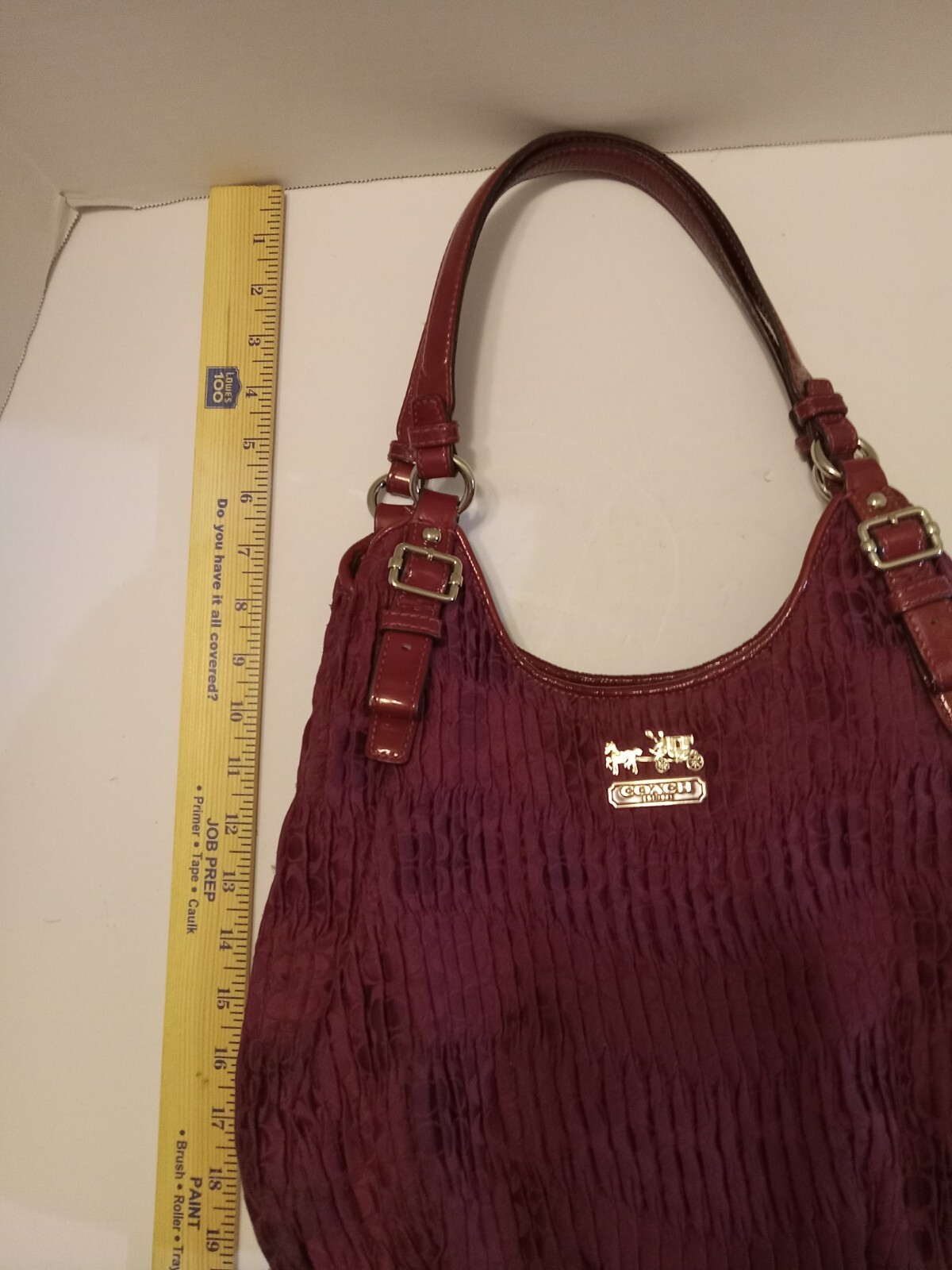 Coach Maggie Berry Gathered Ruched Authentic 18886 Womens Purse ...