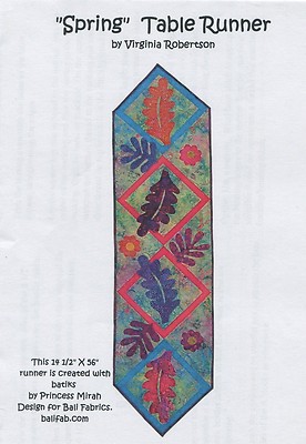 Spring Table Runner ~ Quilt Quilting Pattern ~ by Virginia Robertson | eBay