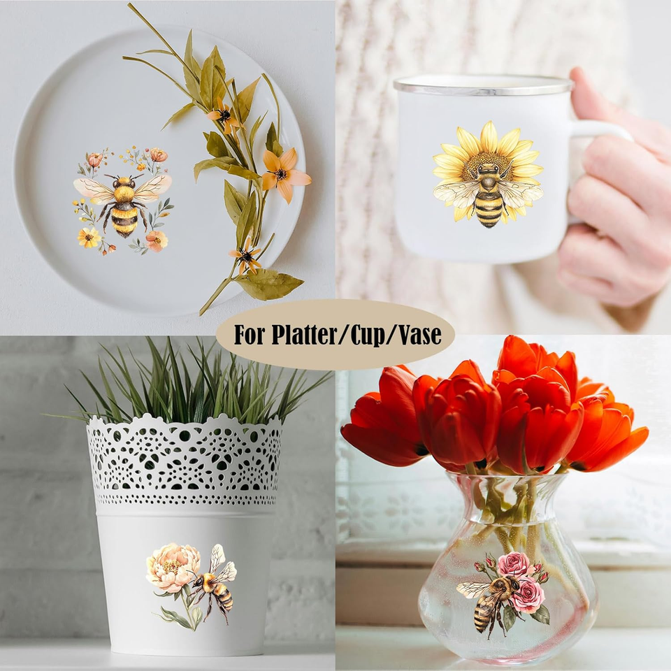 24 Sheets Vintage Rub on Transfers for Crafts, Cold IOD Transfers ...