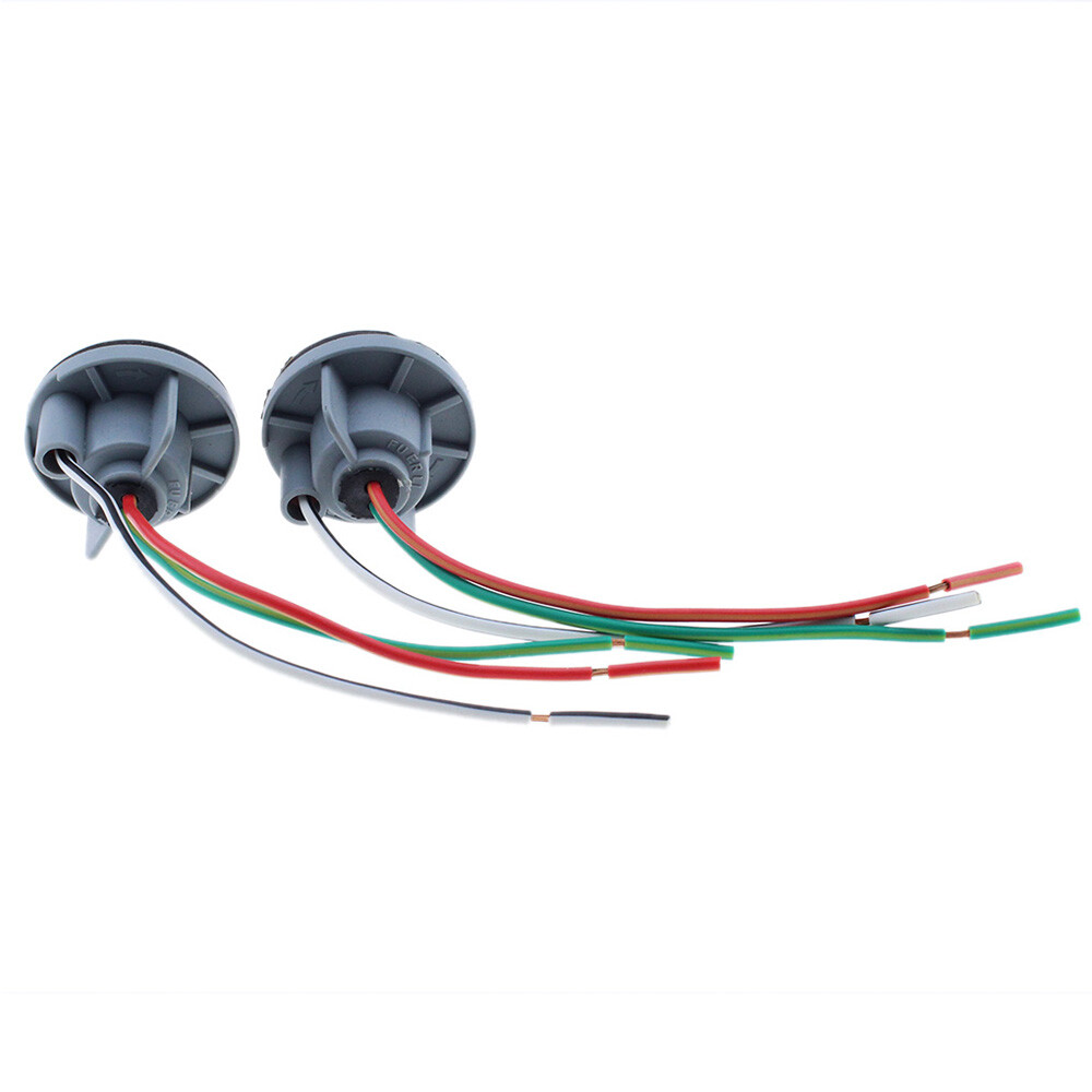 2X 1157 1158 2057 2357 Plug Wiring Harness Sockets For Turn Signal ...