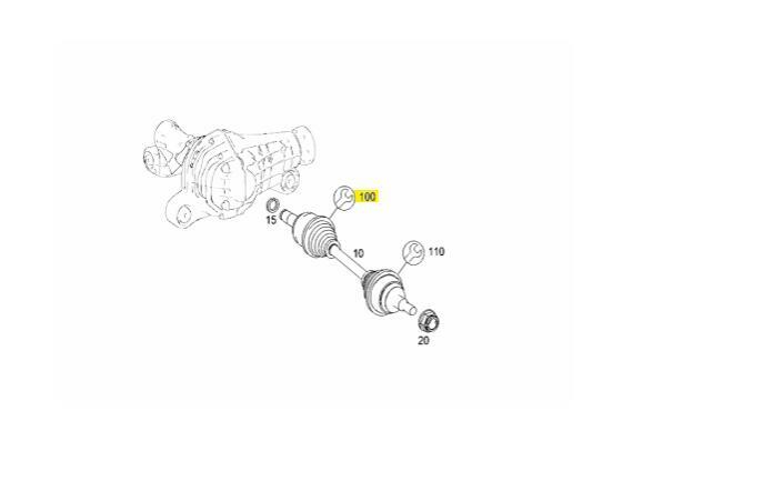 Front Axle Inner Joint Boot Kit for Mercedes W164 X164 ML GL 320 350 ...
