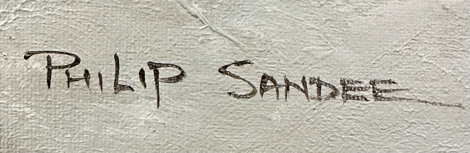 Vintage Signed Large Canvas Oil Painting by Artist Philip Sandee | eBay