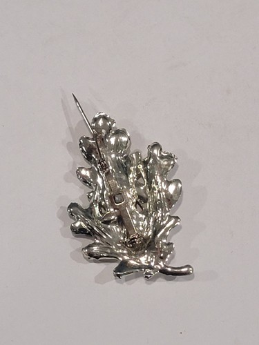 Vintage Three Silver Oak Leaves Pin Brooch 2.25” Long | eBay