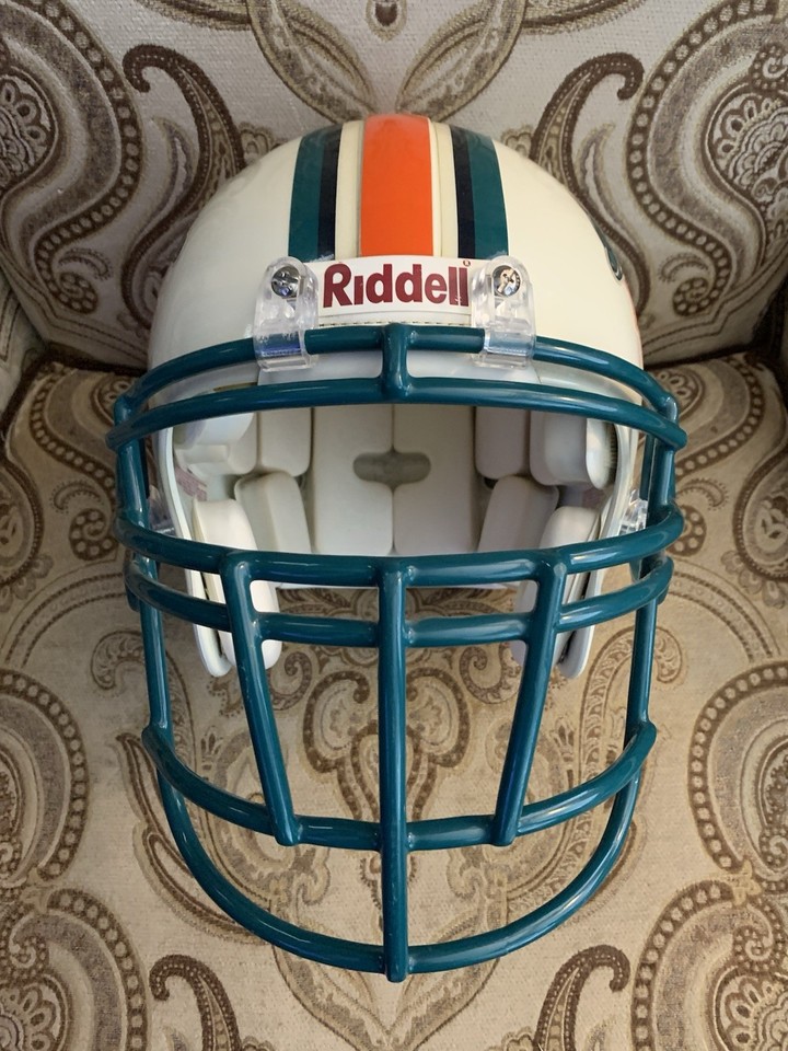 Miami Dolphins Riddell VSR 4 Helmet NFL Schutt RJOP DW Zach Thomas ...
