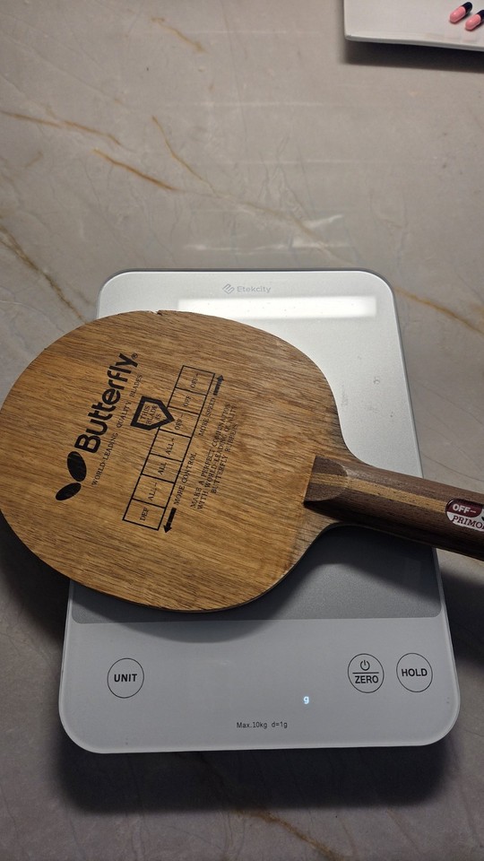 Butterfly Primorac Black Tag Table Tennis Rare Paddle Offensive Blade ...