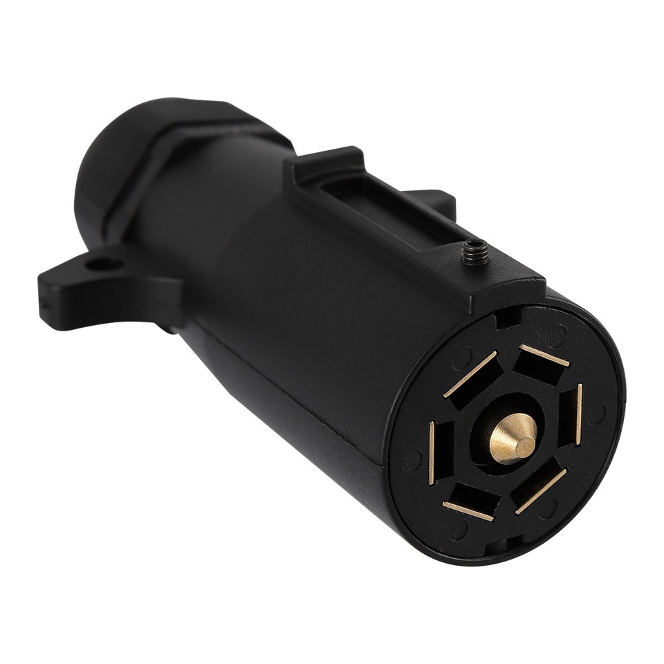 RV Style 7 Way Blade Trailer Connector 7-Pin Trailer Wiring Adapter ...