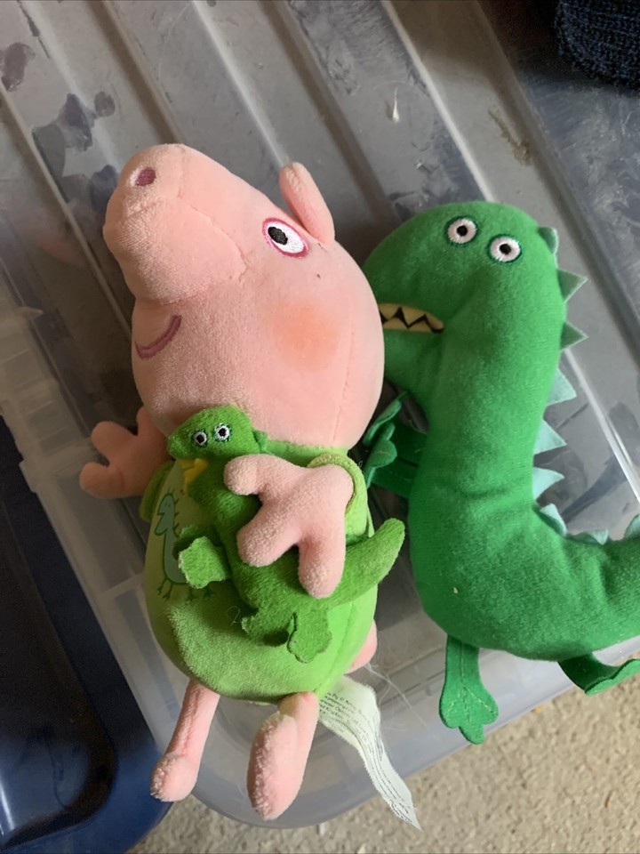 George Pig (Peppa Pig) & Mr Dinosaur Plush | eBay UK