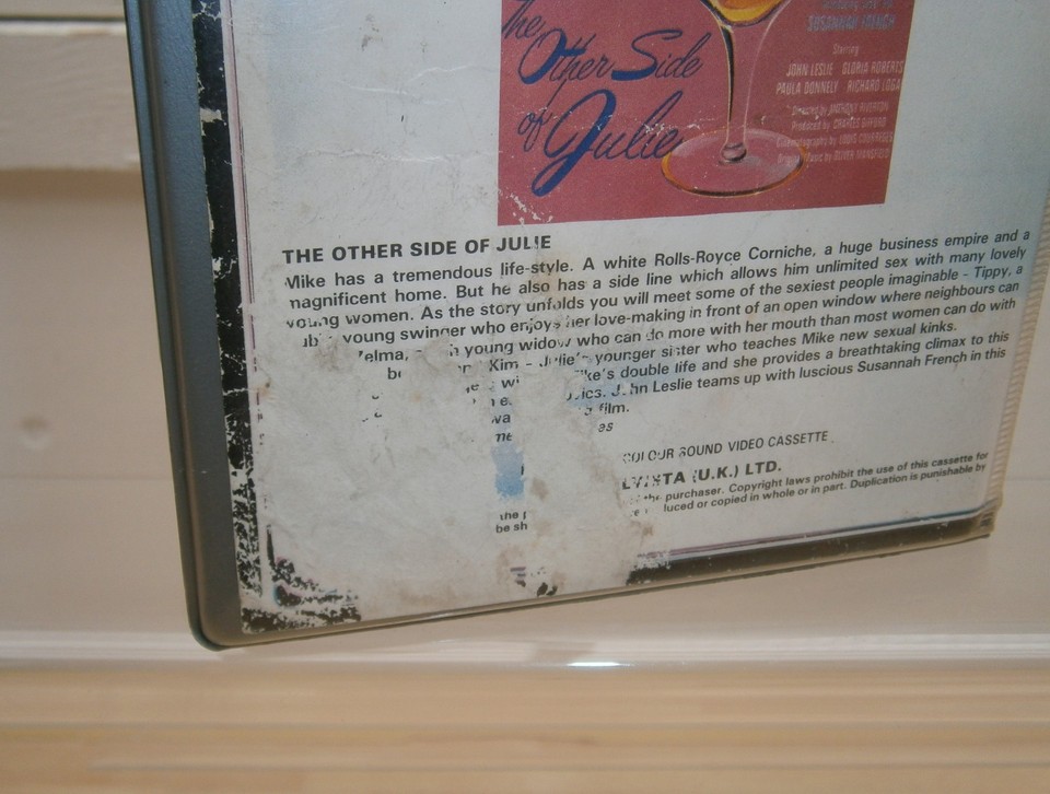 John LESLIE - The OTHER SIDE OF JULIE Cal Vista PRE CERT VHS Video ...