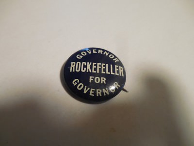 Governor Nelson Rockefeller New York Pin Back Local Campaign Button ...