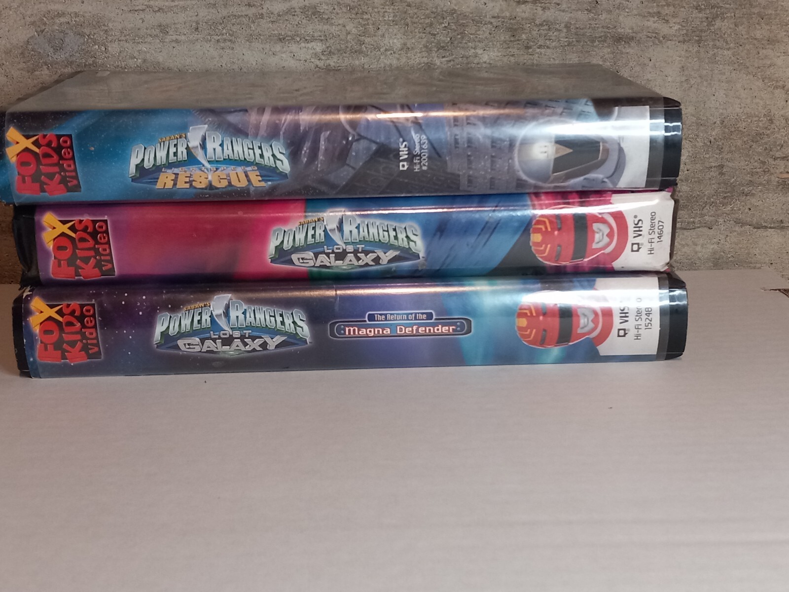 Saban's Power Rangers Lot of 3 VHS Tapes Lost Galaxy Lightspeed Rescue ...
