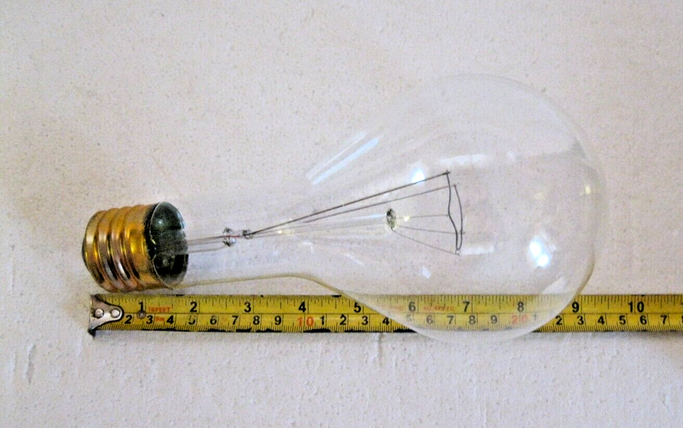 (2) NEW 300W PS35 CLEAR LIGHT BULBS MOGUL BASE E39 VINTAGE INCAND LONG ...