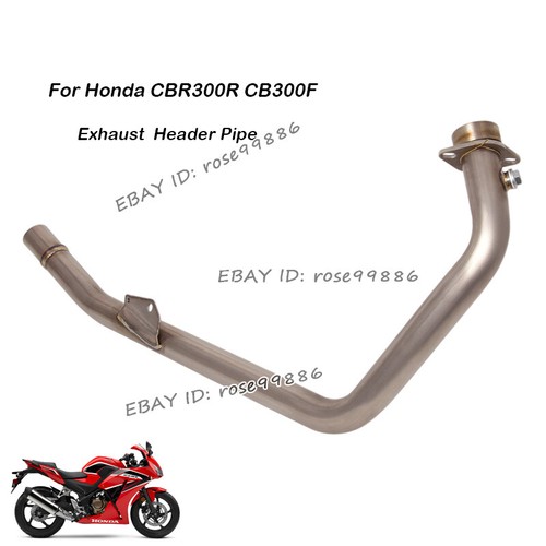 For Honda CBR300R CB300F Modified Exhaust System Header Pipe Titanium ...