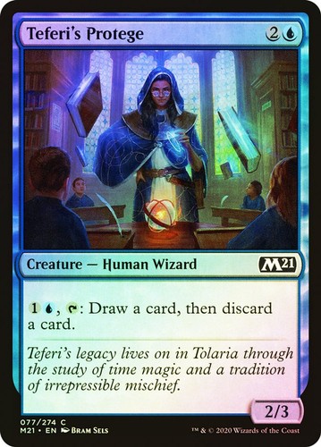 Teferi's Protege (NM) Foil #77 Core Set 2021 M21 Magic Gathering card ...