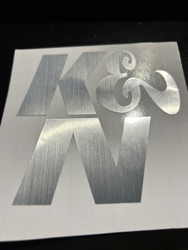K&N AIR FILTER DECAL DIE CUT STICKER Whitre 95mmx95mm | eBay UK