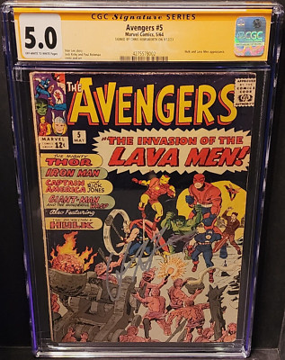 AVENGERS #5 - 5/64 - CGC SIGNATURE SERIES - SIGNED BY CHRIS HEMSWORTH ...