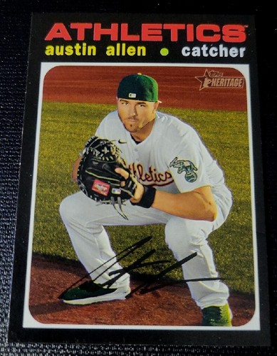 2020 Topps Heritage Baseball AUSTIN ALLEN Base Card #666 Oakland ...