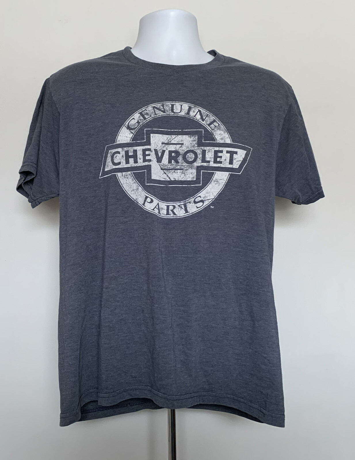 Genuine Chevrolet Parts Distressed Logo T Shirt Mens … - Gem
