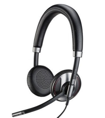 Plantronics Blackwire C725 Stereo USB Wideband ANC Headband Computer ...