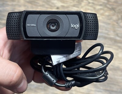 Logitech Logi HD 1080p USB Webcam Black VU0062 Good Used Working | eBay