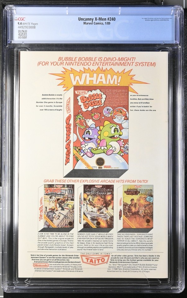 Uncanny X-Men #240 CGC 9.4 1st full appearance of the Goblin Queen! New ...