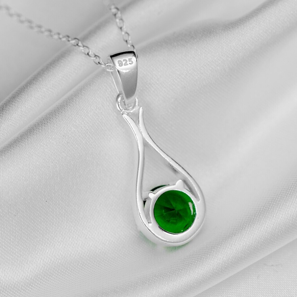 Wonderful Diopside Topaz Gemstone 925 Sterling Silver Handmade Pendant ...