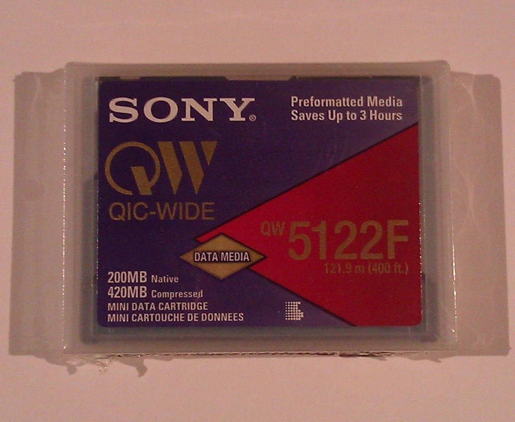 Sony QW QIC-WIDE - QW5122F Mini Data Cartridge - 200MB | eBay