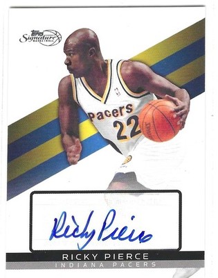 2009 Topps Signature Ricky Pierce AUTO Pacers 392/999 | eBay