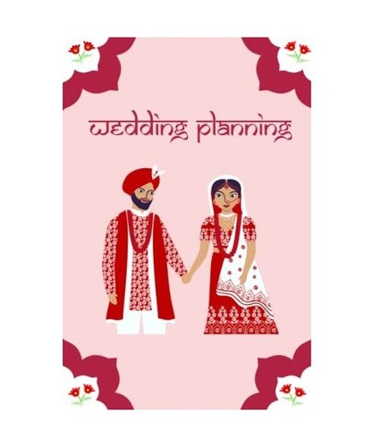 Red Indian Wedding Planning Lined Journal: (Notebook/Journal/Diary ...