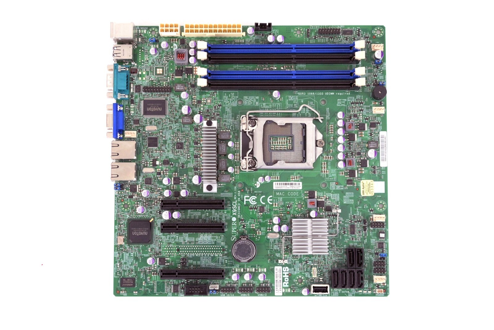SUPERMICRO X9SCL LGA 1155 Intel C202 Xeon E3 Micro ATX DDR3 Server ...